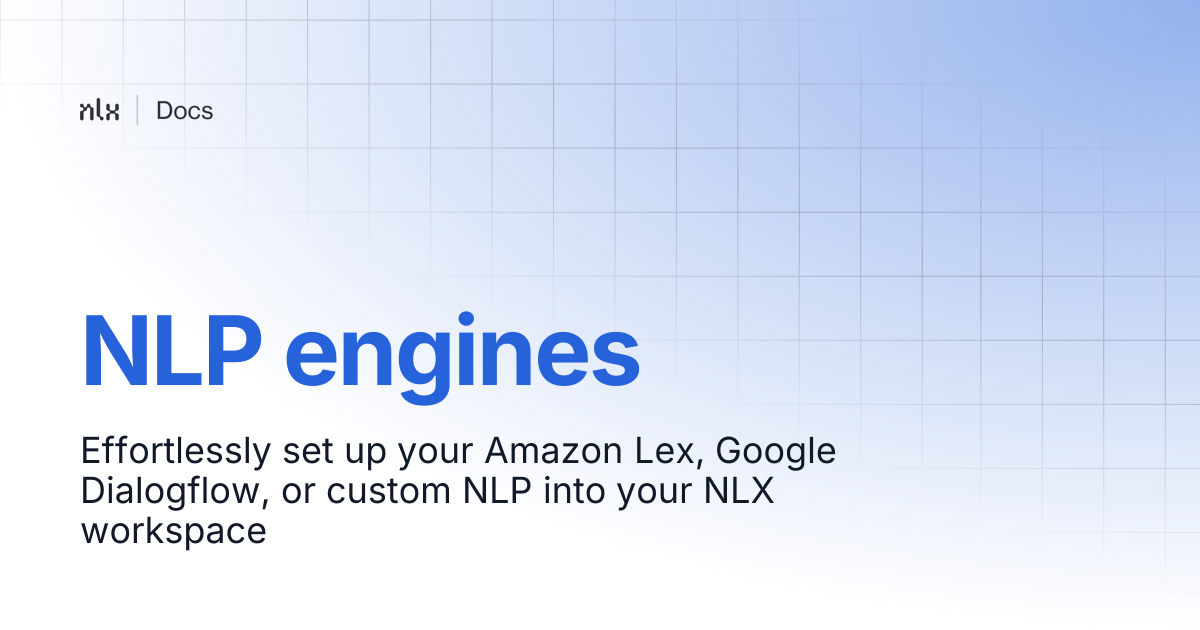 NLP engines | Platform | Docs