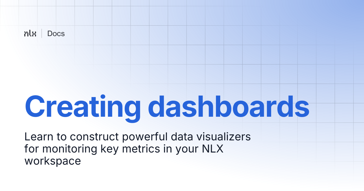 Creating dashboards | Platform | Docs