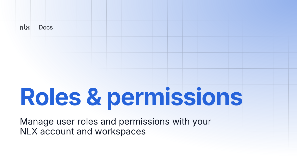 Roles & permissions | Platform | Docs