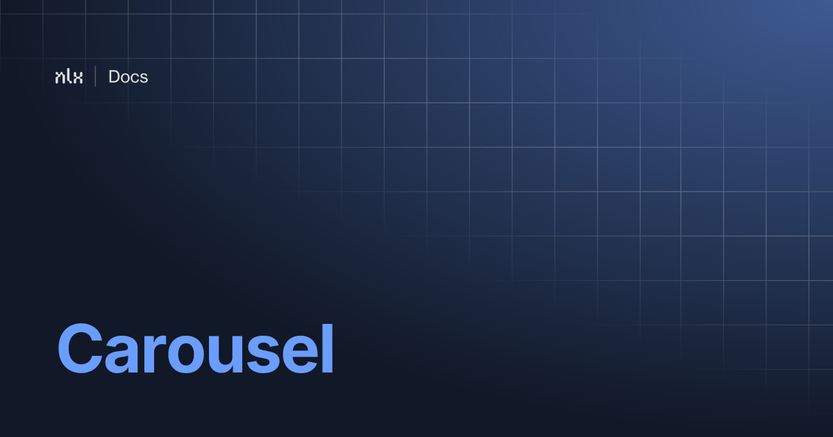 Carousel | Docs